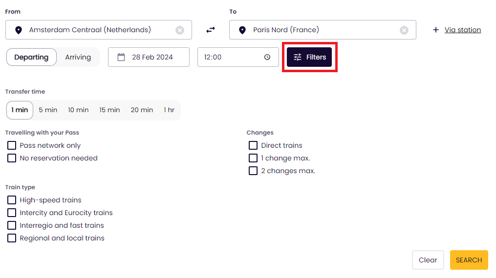 Timetable - Information and how to use – Eurail Knowledge Base